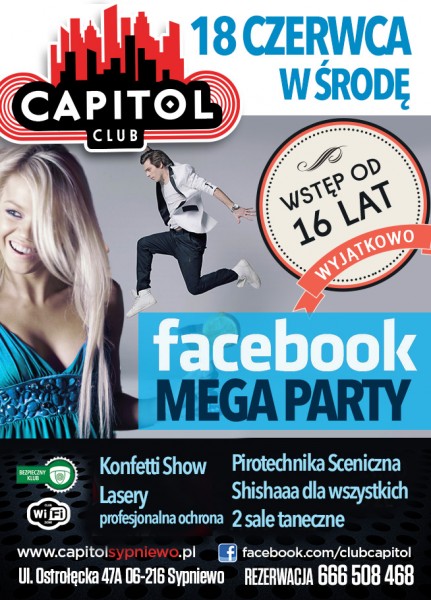 Long & Junior i Mega Facebook Party w Clubie Capitol [WIDEO]